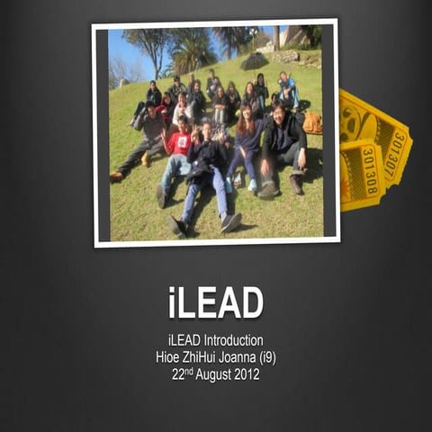 iLEAD Introduction 22nd August | PPT