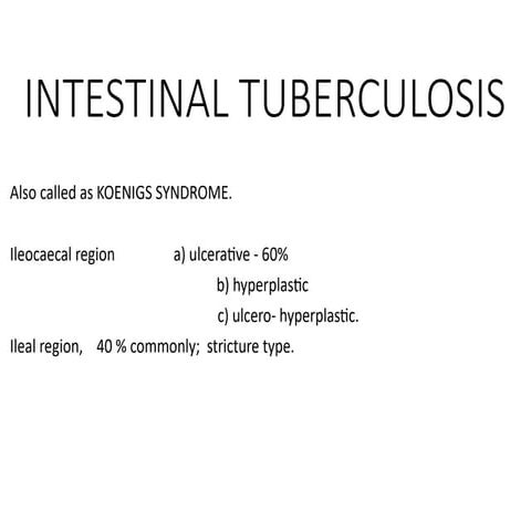 Abdominal tuberculosis class for surgery | PPTX