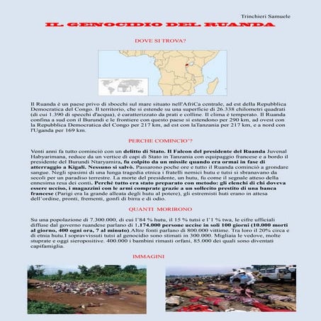 Il genocidio del Ruanda | PDF