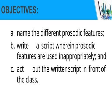 Prosodic features of speech | PPTX