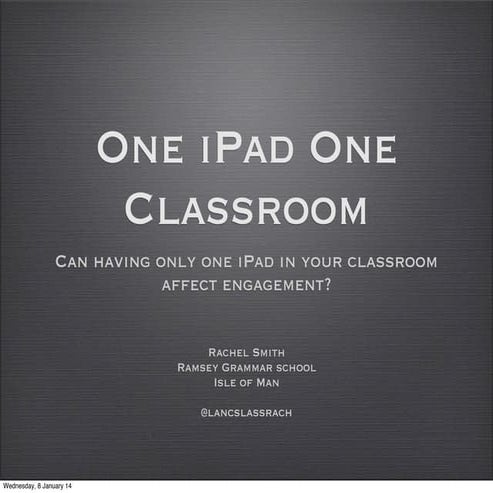 Ipad workshop | PPTX
