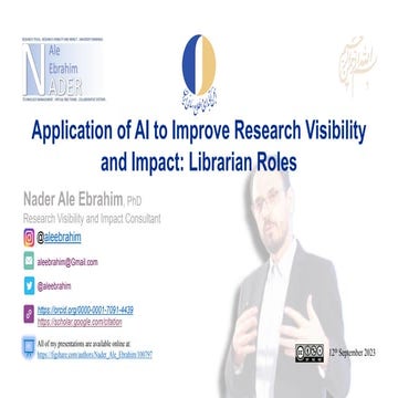 Application of AI to Improve Research Visibility and Impact: Librarian ...