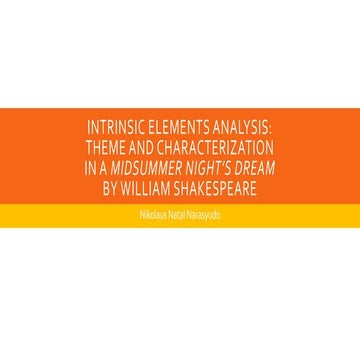 A midsummer night's dream presentation by Darlin-Thealien | PPS