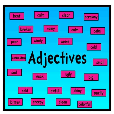 Grade 1 English - Grammar Adjectives.pptx
