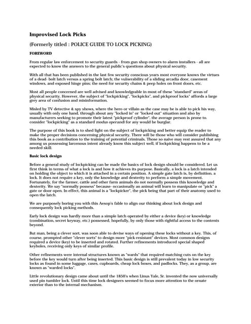 Skeleton keys explained correctly (illustrated) | PDF