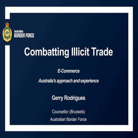Approach to tackle illicit trade by the Belgian Customs and Excise ...