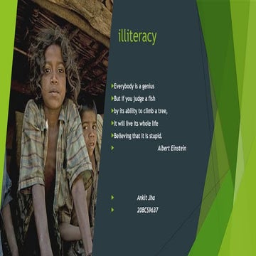 Illiteracy | PPTX