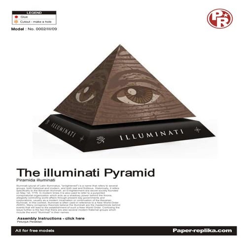 Build Your Own 3D Illuminati Pyramid | PDF