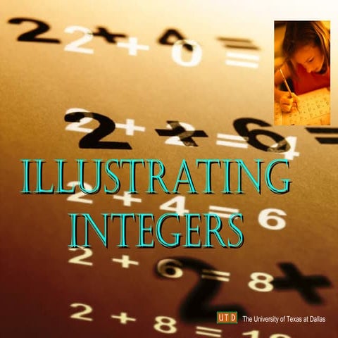 Illustrating integers | PPT