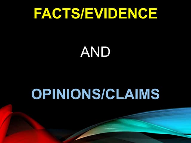 Fact or opinion | PPTX