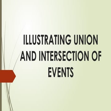 ILLUSTRATING UNION AND INTERSECTION OF EVENTS.pptx