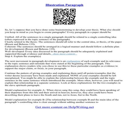 Illustration Essay Topic | PDF