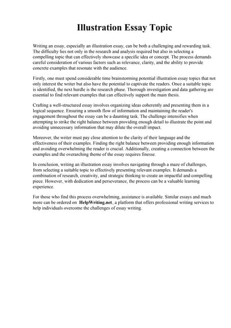 Illustration Essay Topics.pdf