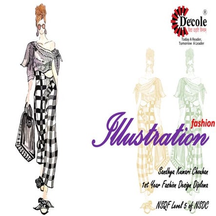 Sandhya Chouhan Diploma Fashion Design First Year Illustration Project Ppt 