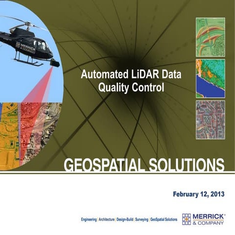 Automated LiDAR Data Quality Control | PDF | Cloud Computing | Internet