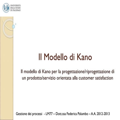 Il modello di Kano | PDF
