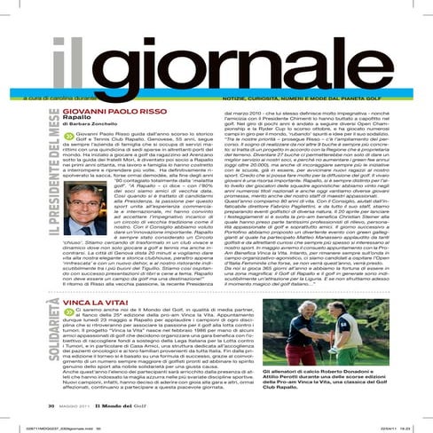 Paolo Risso - Il mondo del golf - Intervista a Paolo Risso | PDF