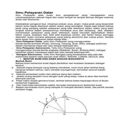 Ilmu pelayaran datar | DOCX
