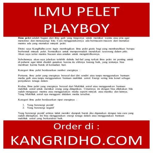 [BUKTI] Ilmu pelet ini dahsyat membuat wanita jatuh cinta paling mudah | PDF