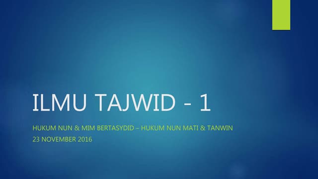 Materi power point belajar tajwid | PPTX