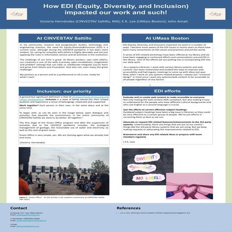 How EDI (Equity, Diversity, and Inclusion) impacted our work and such ...