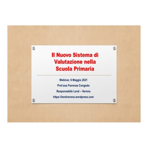 Il Nuovo Sistema di Valutazione | PDF