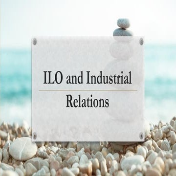 Industrial labor Organization ILO in HR | PPT