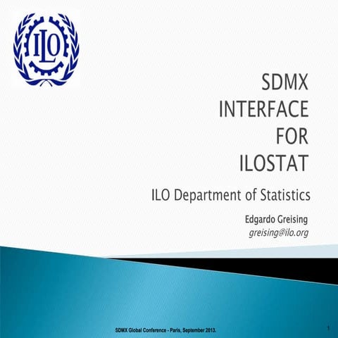 SDMX interface for ILOSTAT | PPTX