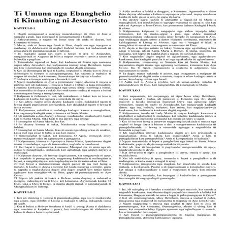 Ilocano - The First Gospel of the Infancy of Jesus Christ.pdf