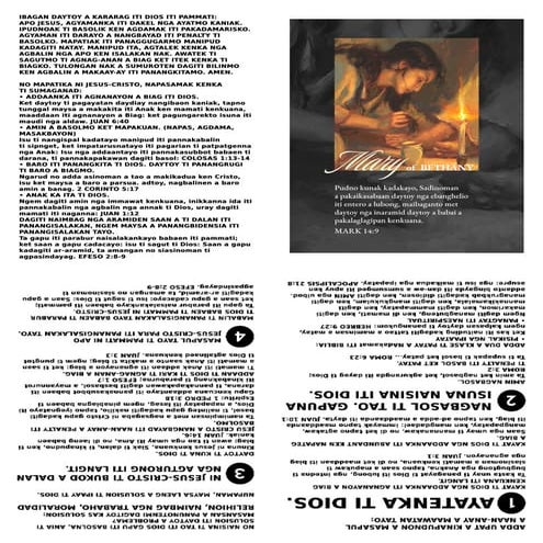Ilocano Printable Gospel Tract - A Memorial to Mary of Bethany (Letter ...