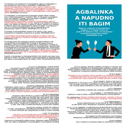 Ilocano Printable Honesty Tract (Letter Size - 8.5 x 11 inches) | PDF