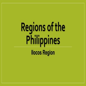 Region 1 ilocos region | PPT