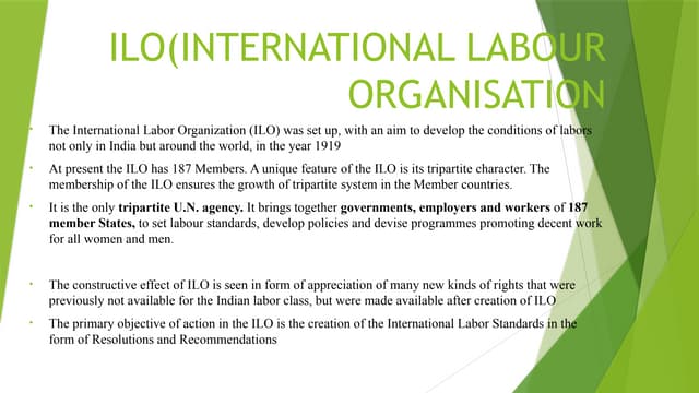 International Labour Organization(ILO) | PPTX