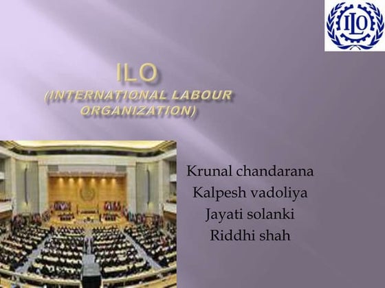 International Labour Organization(ILO) | PPTX