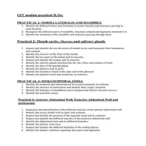 Ilos anatomy git practical (1) | PDF