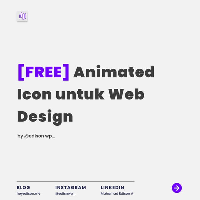 Animasi Icon Untuk Kebutuhan Projek Web Desain kawan. | PDF
