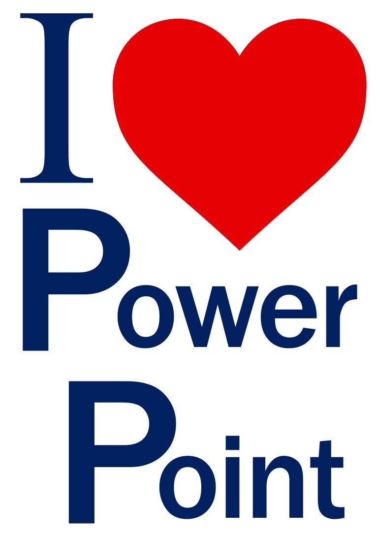 I love power point a4