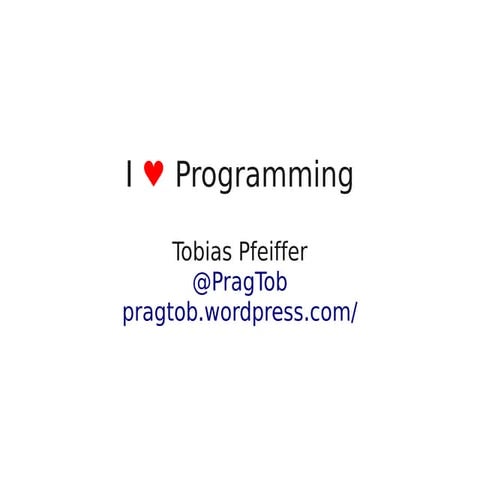 I love programming (revised) | PPT