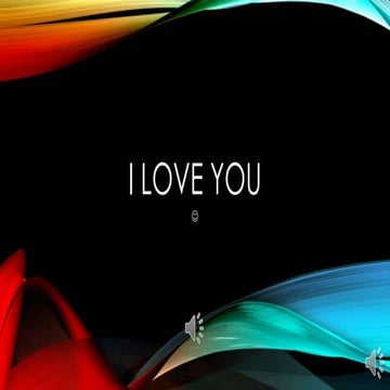 I love you | PPT