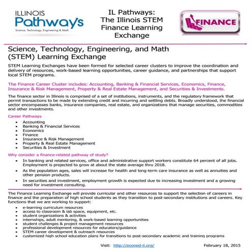Manufacturing STEM LE Flyer | PDF