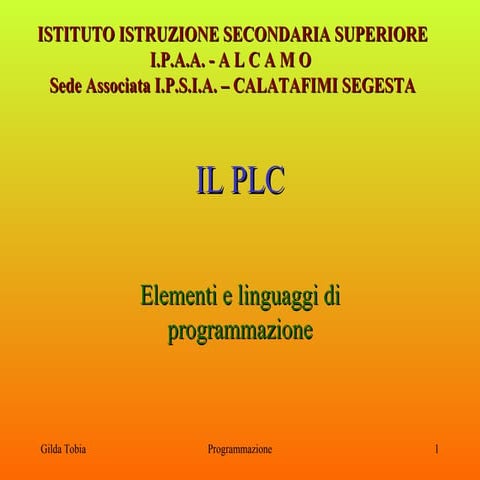 Il plc linguaggi program | PPT