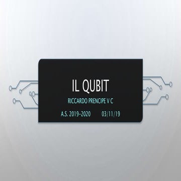 Il qubit | PPT