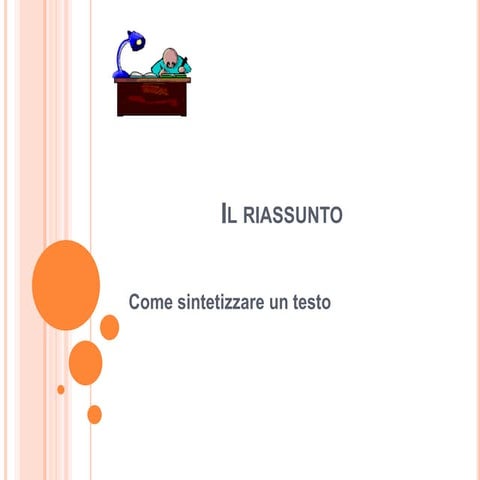 Il Riassunto | PPTX