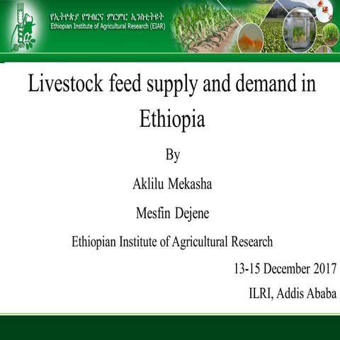 Livestock feed supply and demand in Ethiopia | PDF