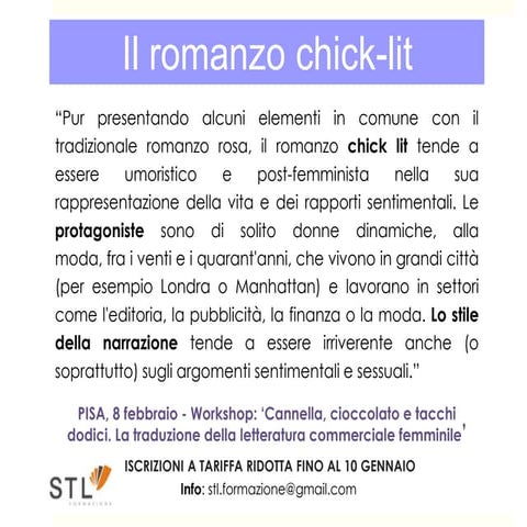 IL ROMANZO CHICK-LIT | PPTX