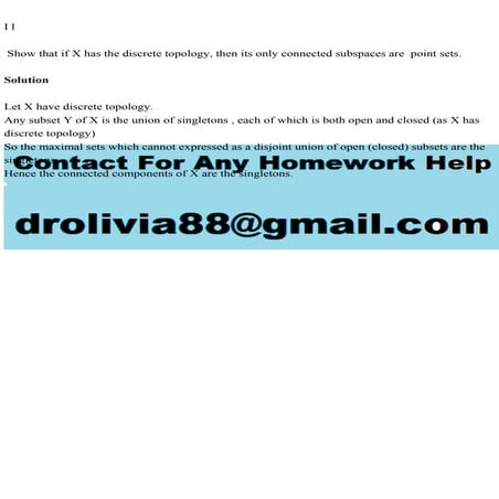 I l Show that if X has the discrete topology, then its only conn.pdf