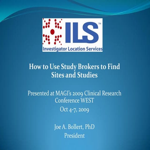 How to Use Study Brokers to Find Sites and Studies | PDF