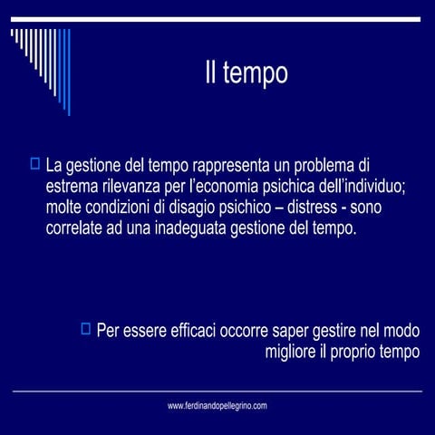 IL TEMPO | PPT