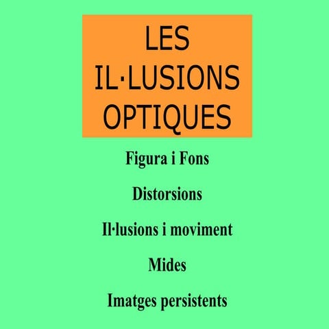 Ilusions Optiques | PPT