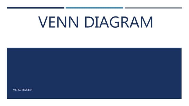 Union & Intersection of Sets | PPTX